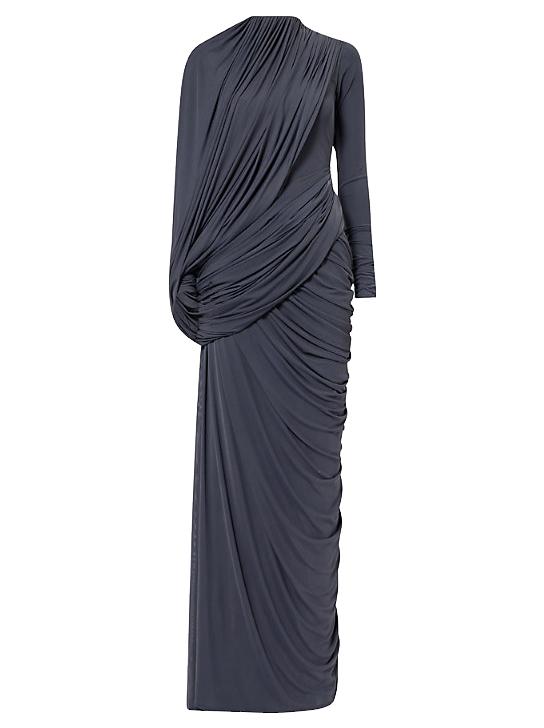 DEME DEME Draped Stretch-Woven Maxi Dress